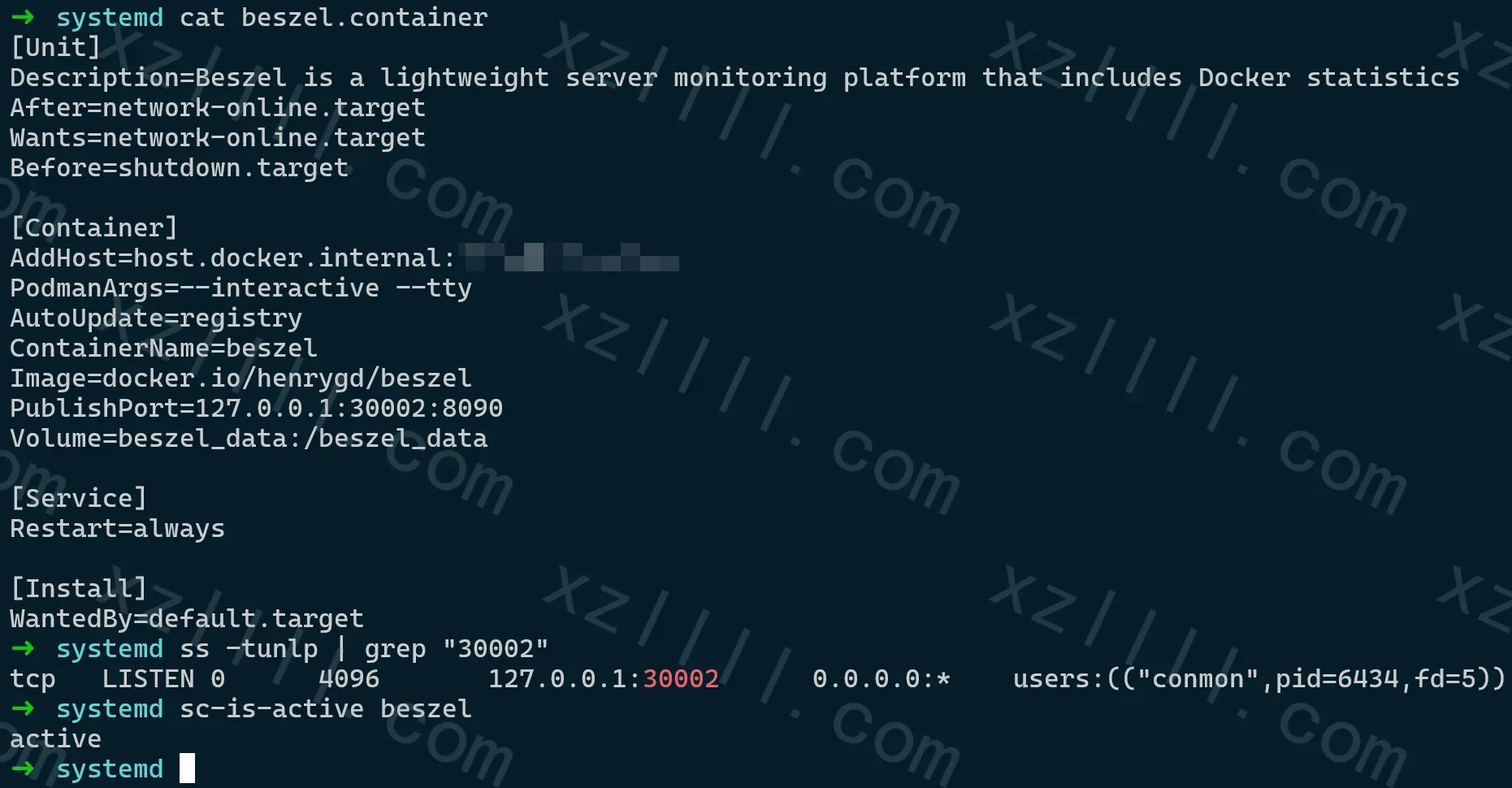 Podman安装部署Beszel | 一个轻量级的服务器监控平台